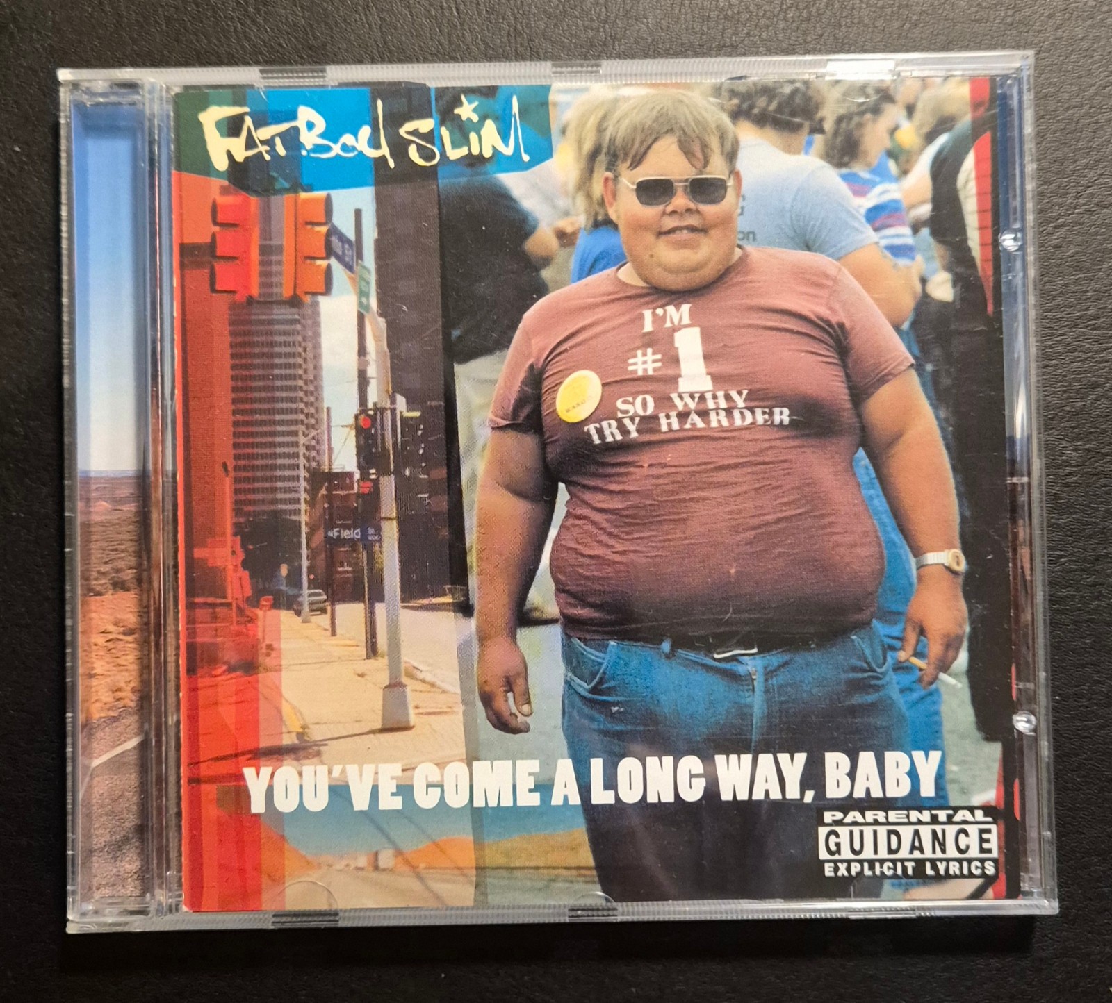 Fatboy Slim – You’ve Come A Long Way, Baby album art - Fonts In Use