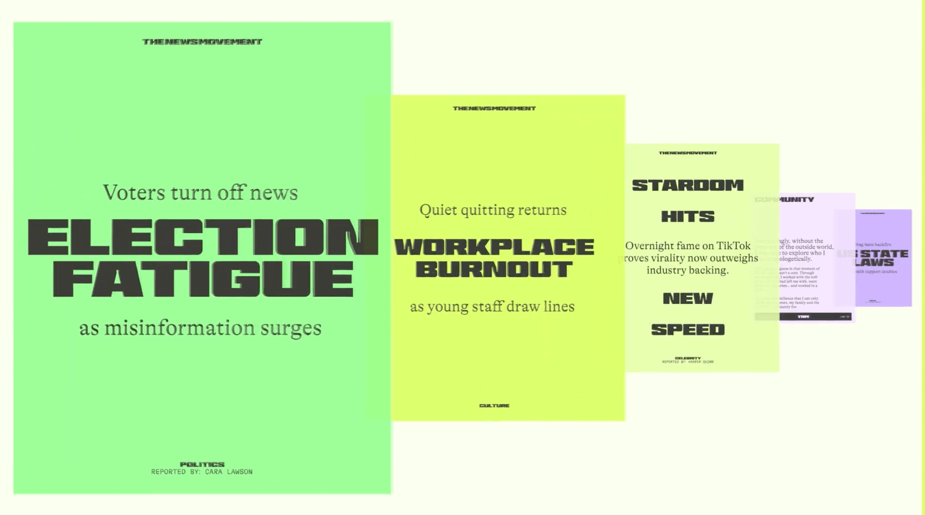 The News Movement - Fonts In Use