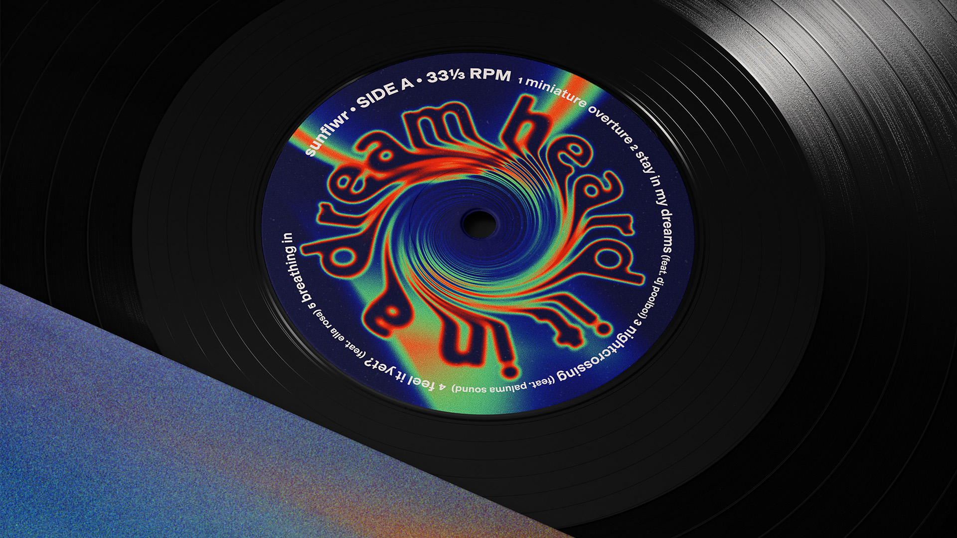 sunflwr – heard it in a dream album art - Fonts In Use