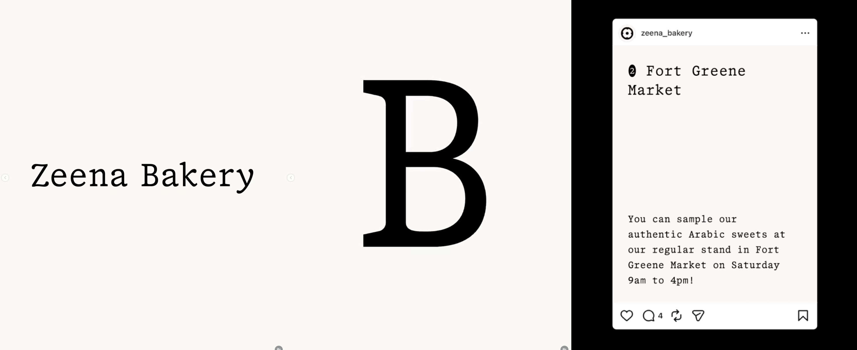 Zeena Bakery - Fonts In Use