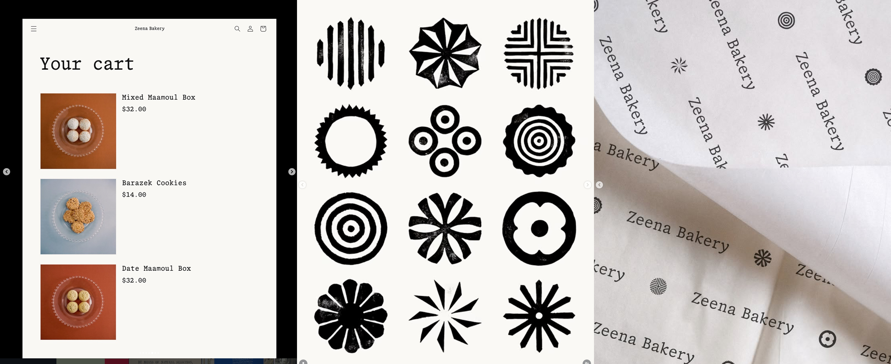 Zeena Bakery - Fonts In Use