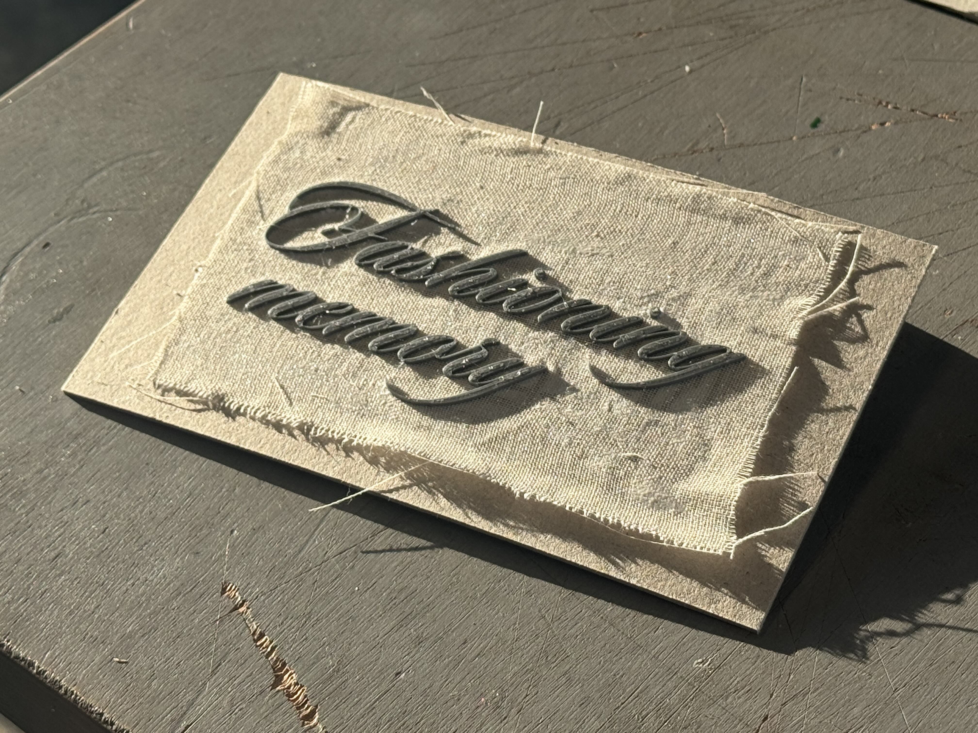 Fashioning Memory by Vera Abdulina - Fonts In Use