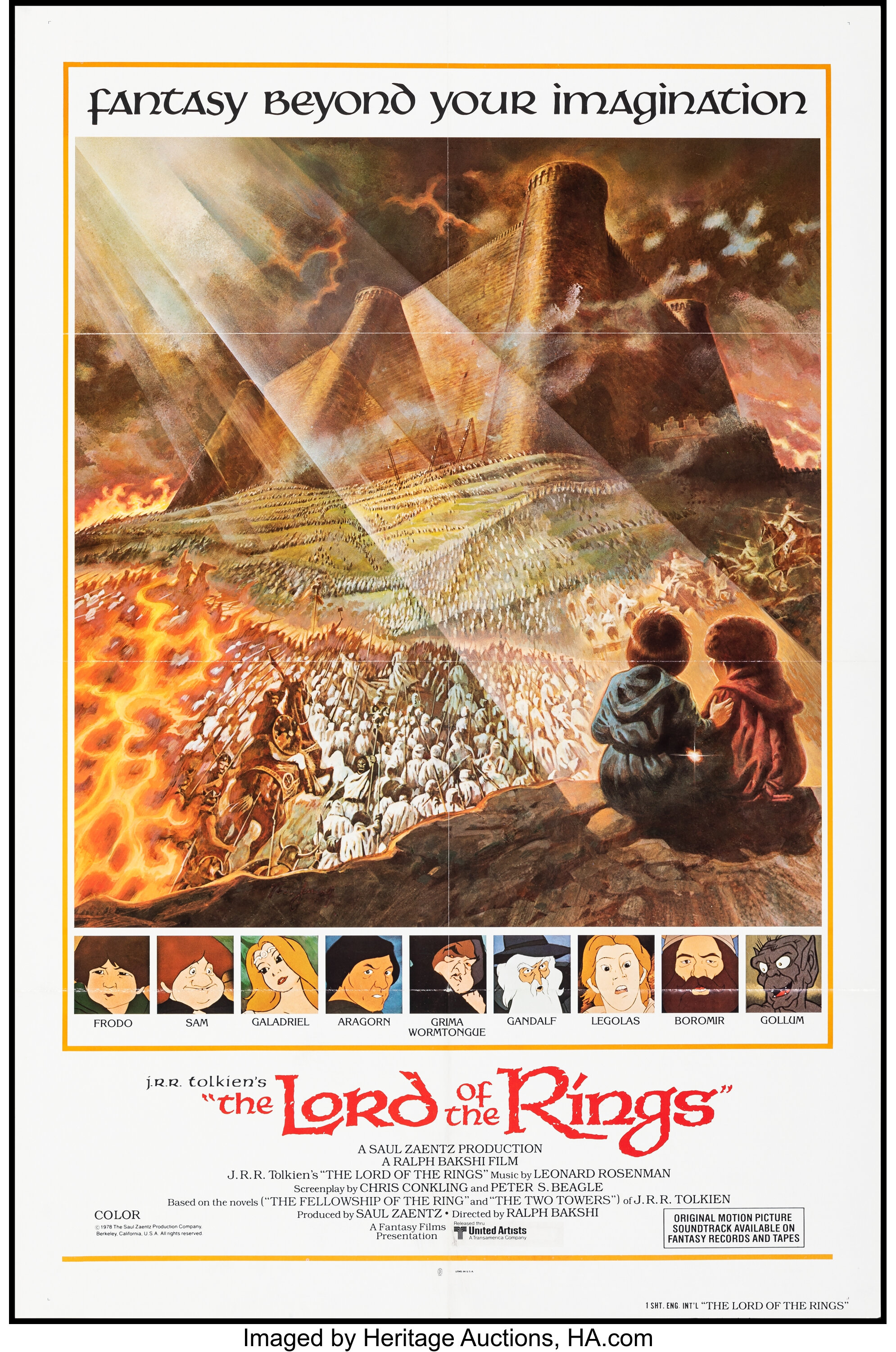 Lord of the Rings (1978) movie posters - Fonts In Use