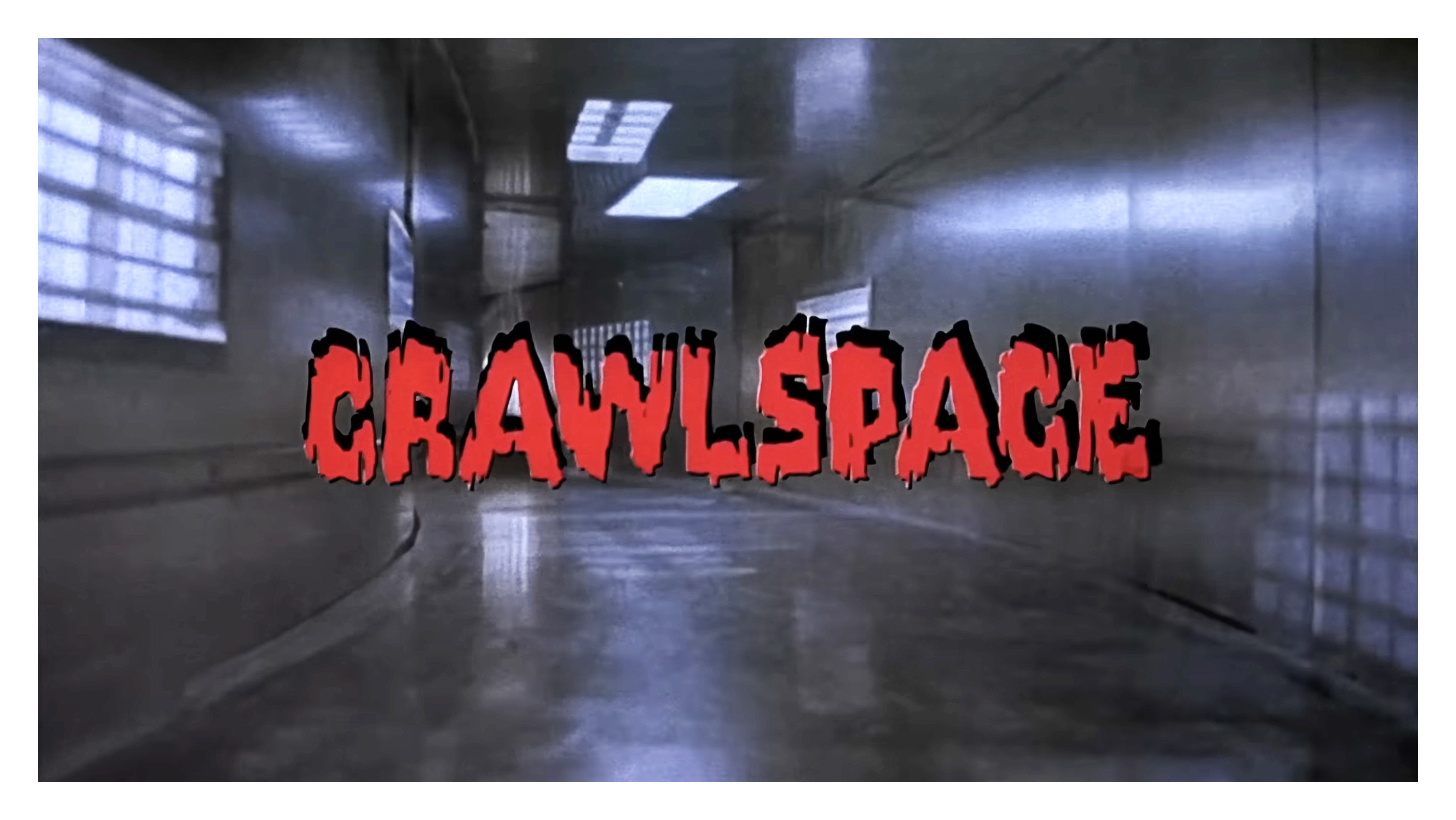 Crawlspace (1986) title card - Fonts In Use